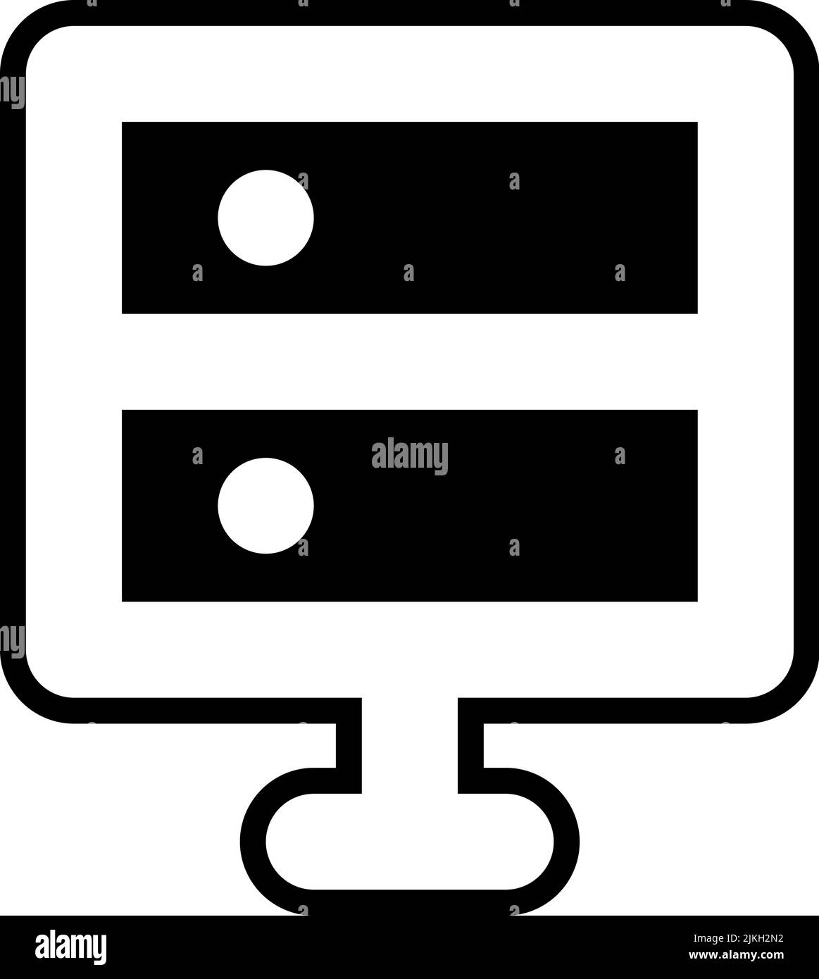 server icon black vector illustration Stock Vector Image & Art - Alamy