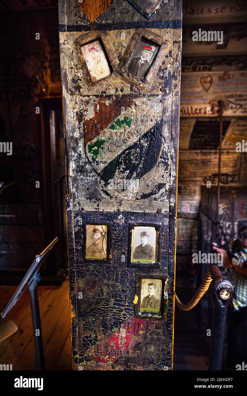 The Students Prison (in German - Studentenkarzer) at Heidelberg. Baden ...