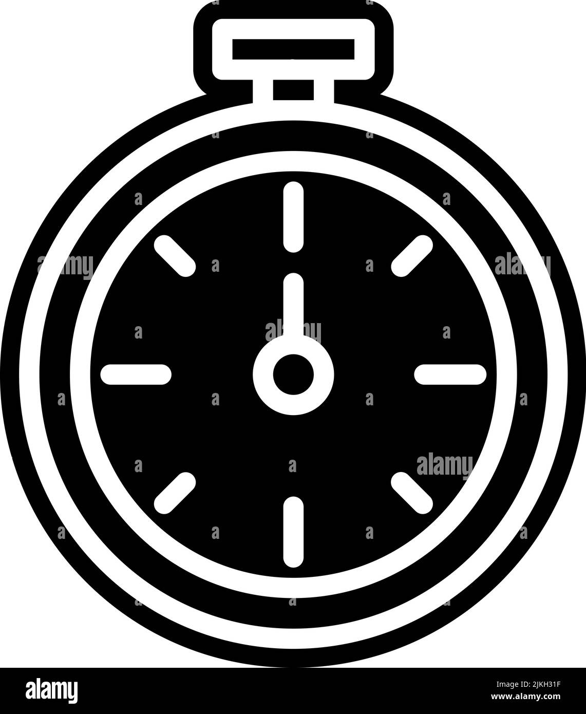 timer icon black vector illustration Stock Vector Image & Art - Alamy