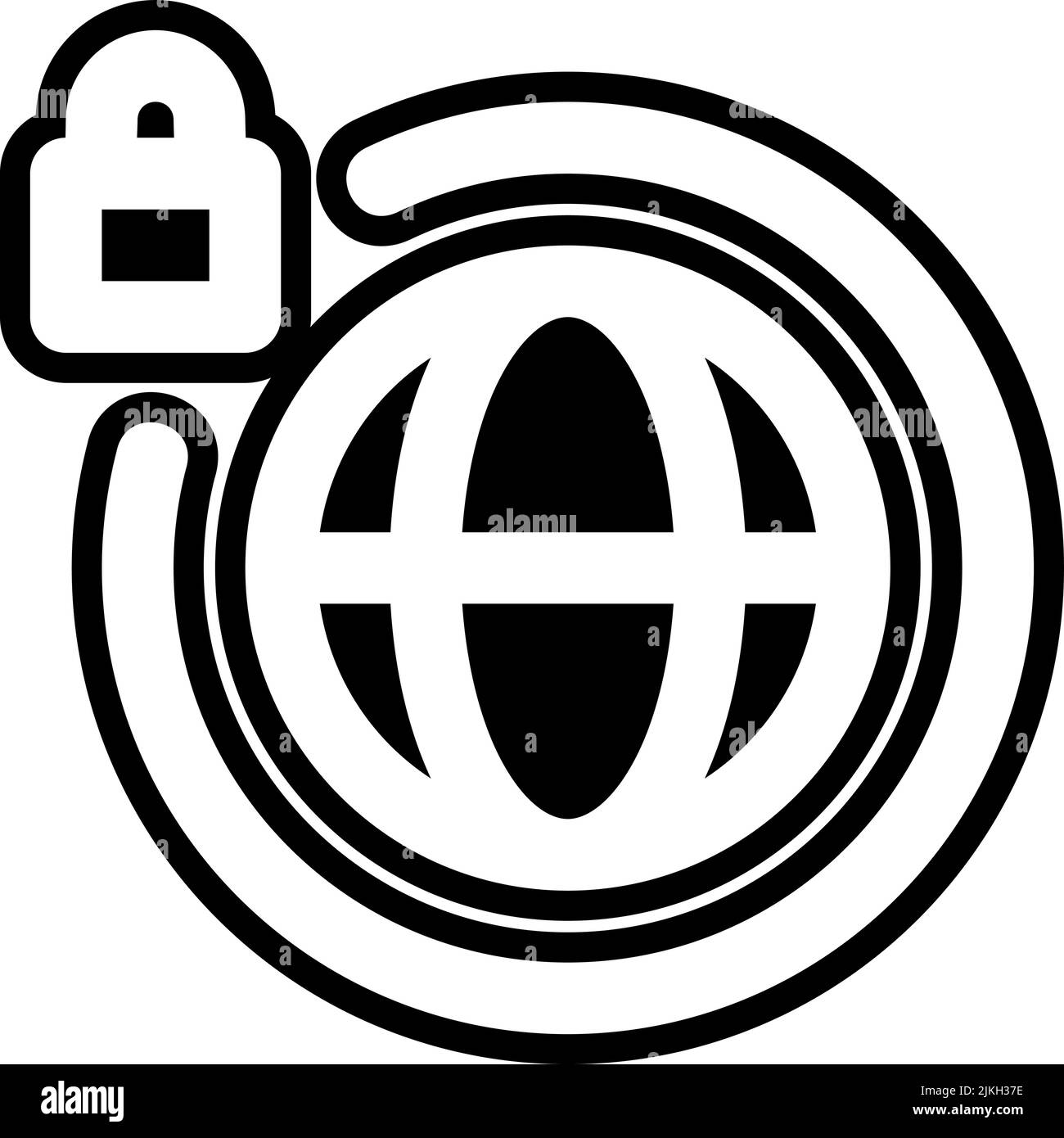 lockdown icon black vector illustration Stock Vector Image & Art - Alamy