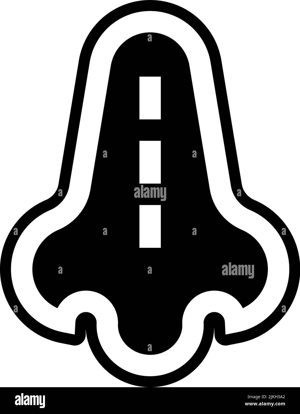 nose icon black vector illustration Stock Vector Image & Art - Alamy