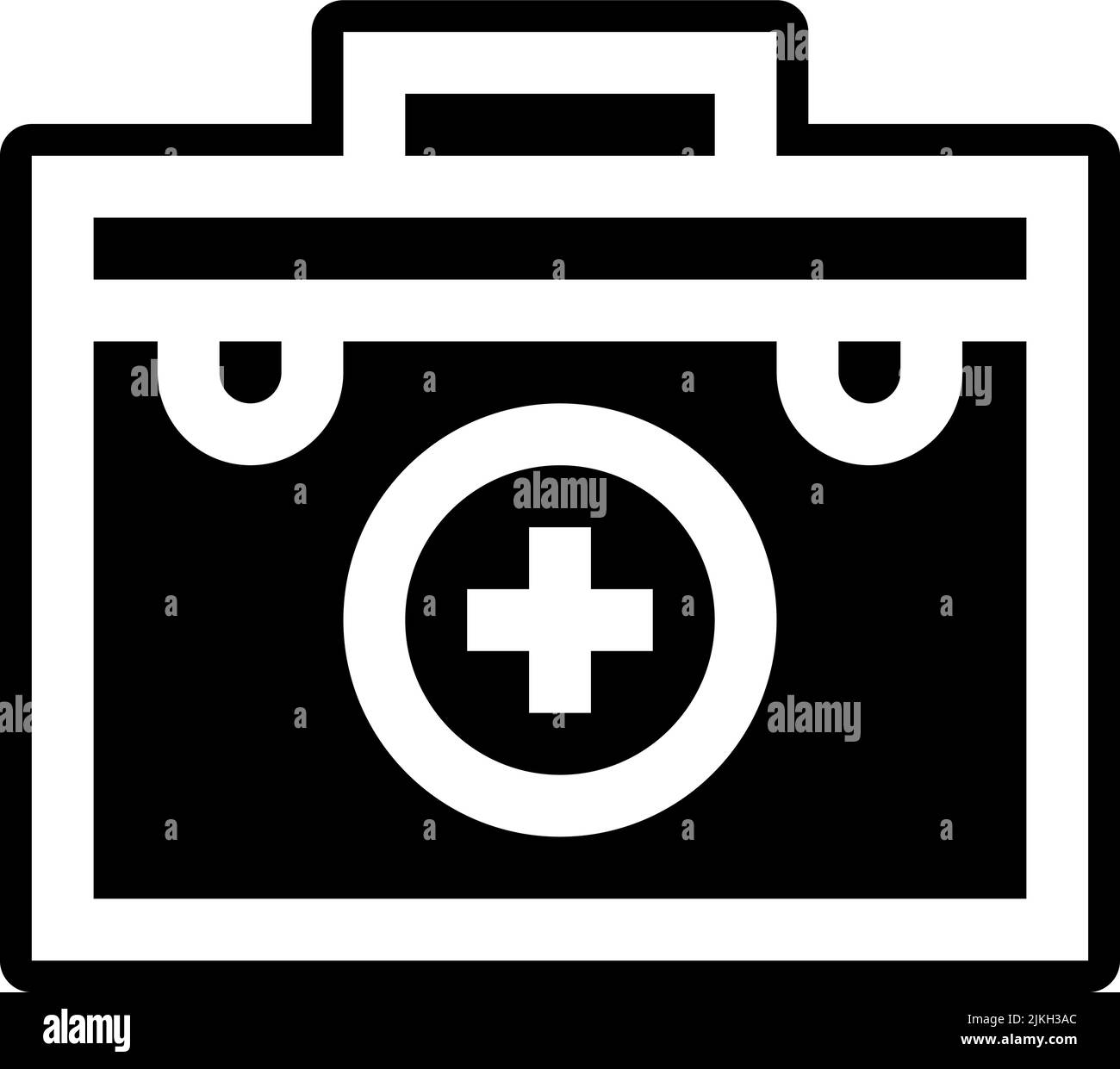 medical kit icon black vector illustration Stock Vector Image & Art - Alamy