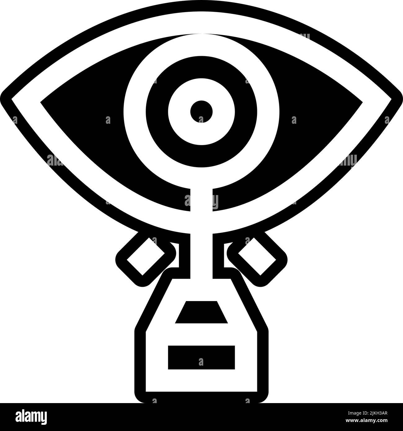 laser surgery icon black vector illustration Stock Vector Image & Art ...