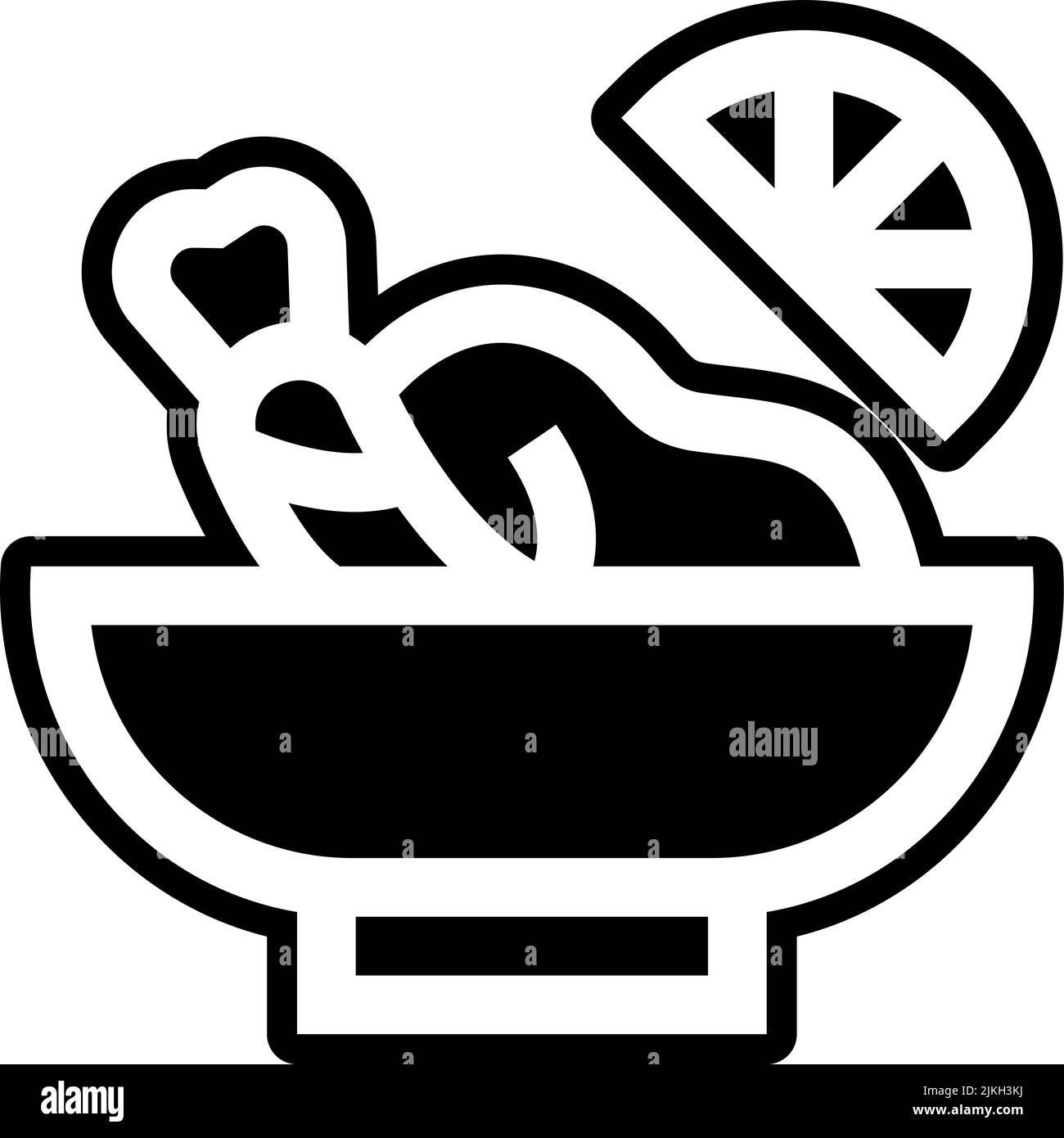 ceviche icon black vector illustration Stock Vector Image & Art - Alamy