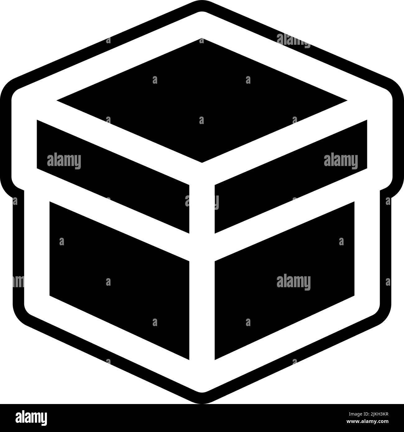 gift box icon black vector illustration Stock Vector Image & Art - Alamy