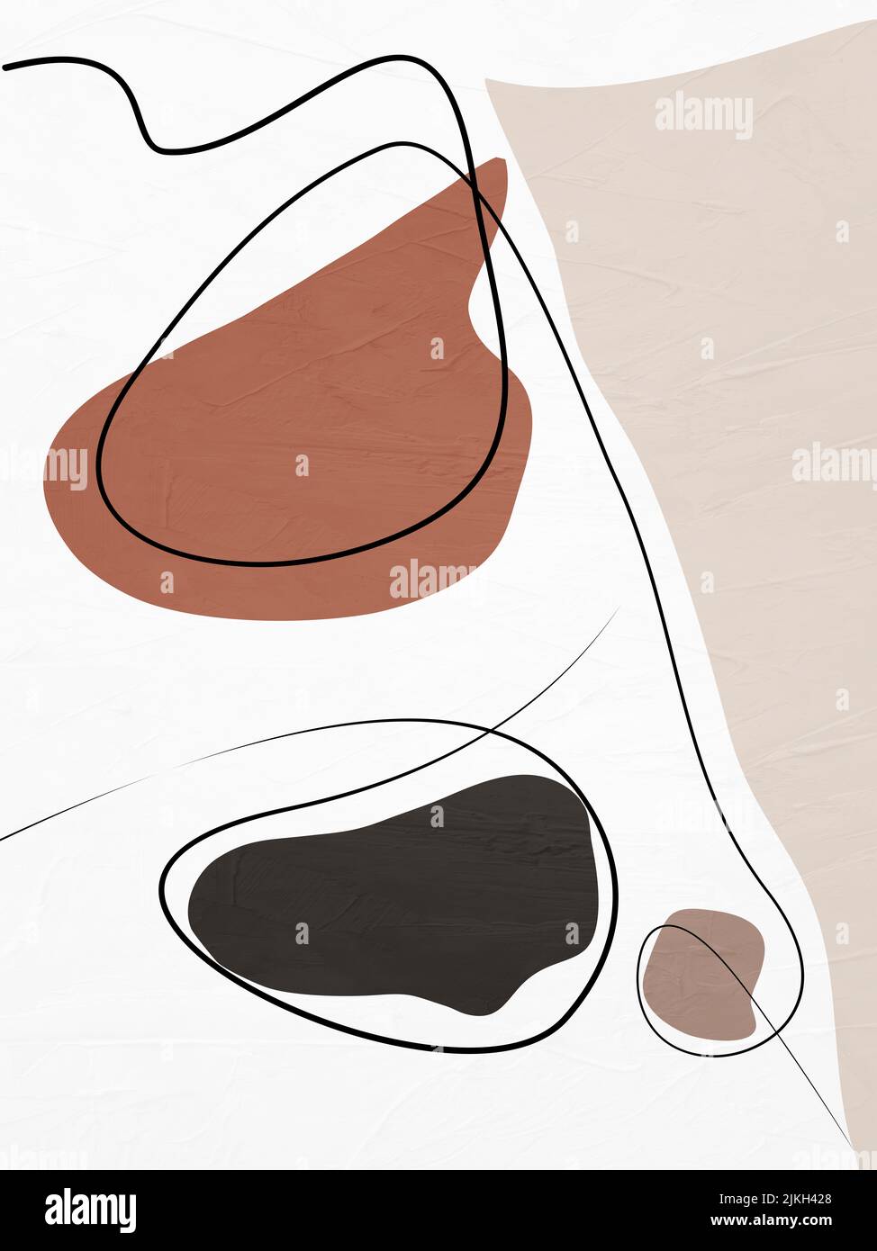 A vertical texture of abstract oval shapes - great for interior and ...