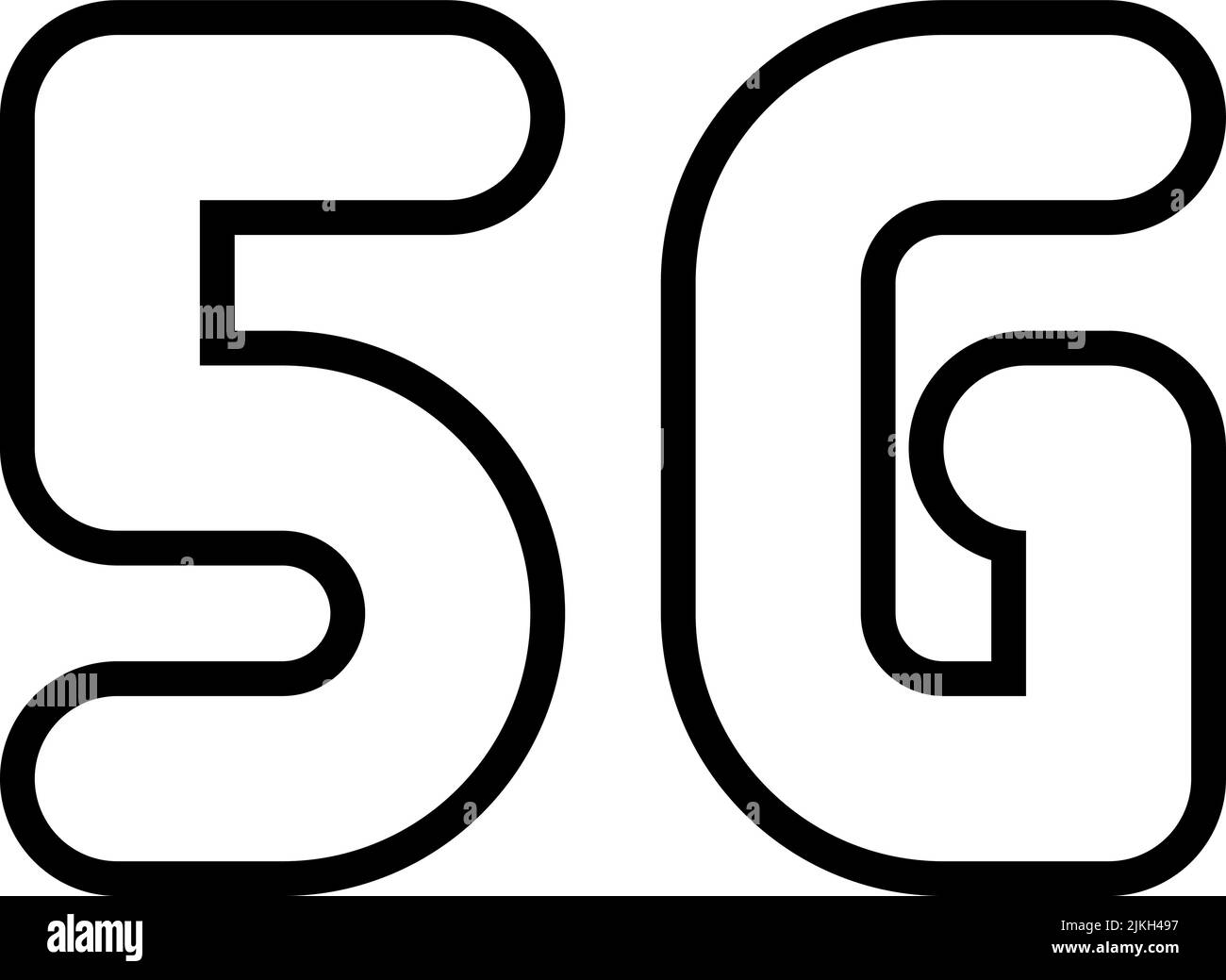 g icon black vector illustration Stock Vector Image & Art - Alamy