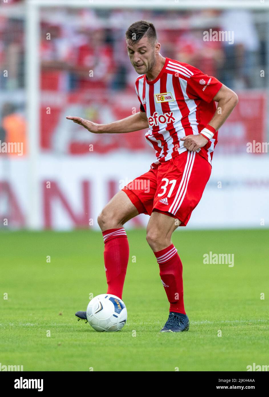 Chemnitz, Germany. 01st Aug, 2022. Soccer: DFB Cup, Chemnitzer FC - 1. FC Union Berlin, 1st ...