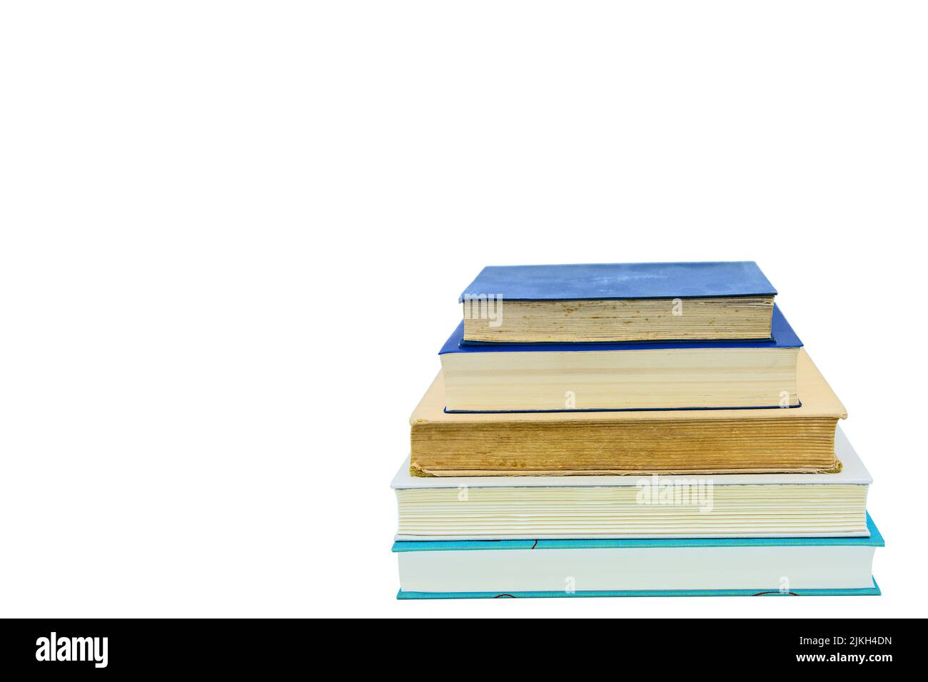 Stack of books on a white background hi-res stock photography and ...