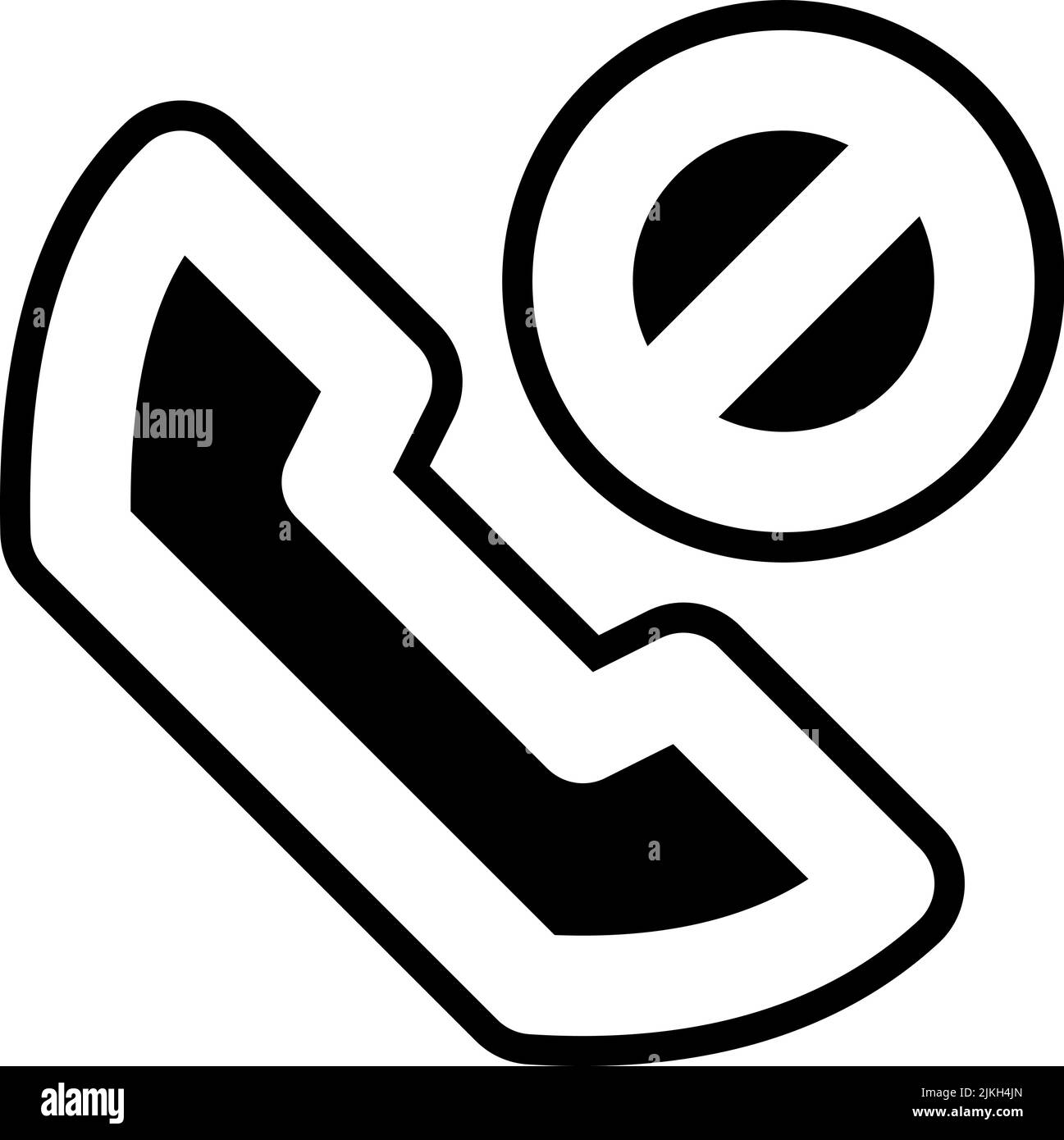 phone call icon black vector illustration Stock Vector Image & Art - Alamy