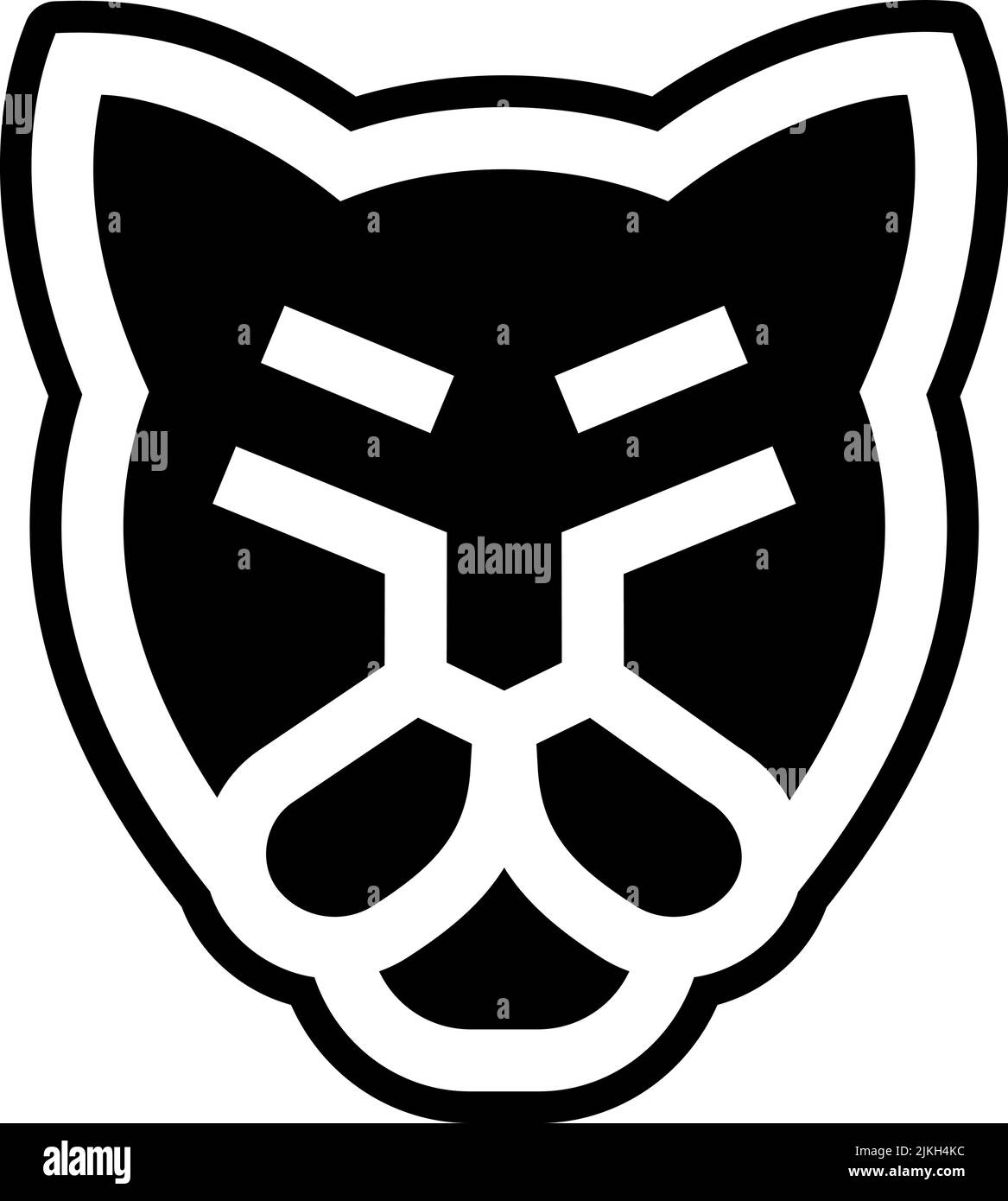 puma icon black vector illustration Stock Vector Image & Art - Alamy