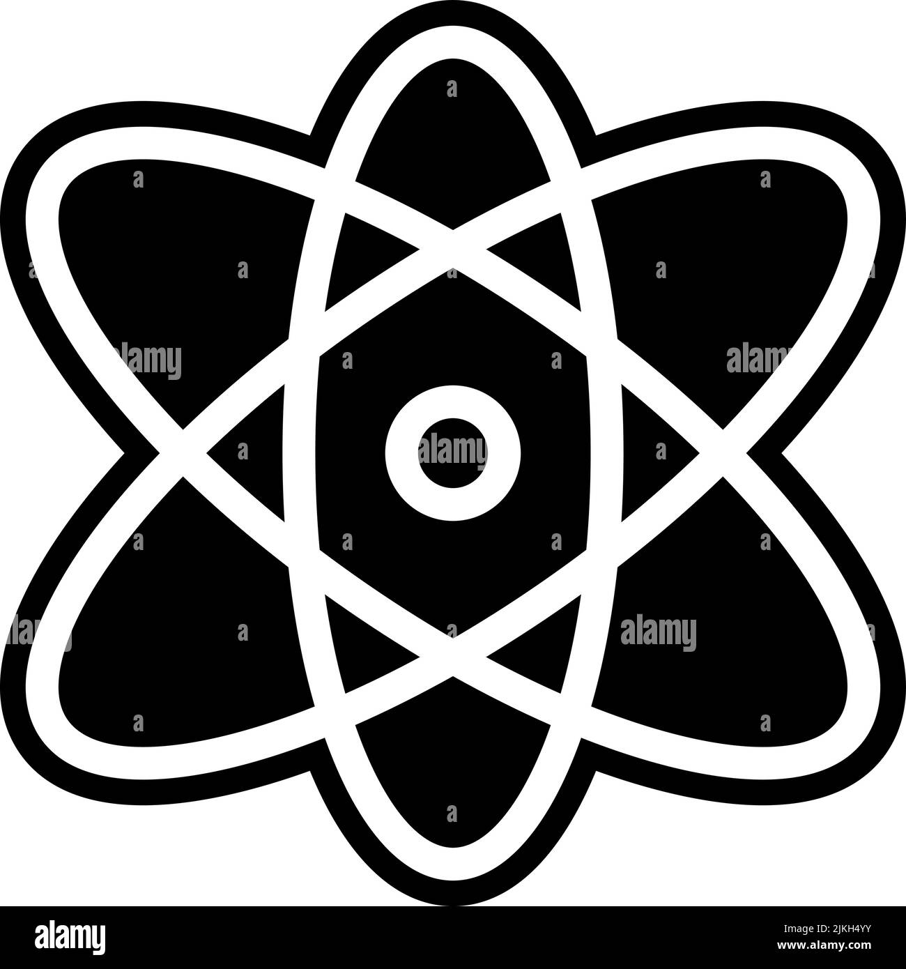 atom icon black vector illustration Stock Vector Image & Art - Alamy