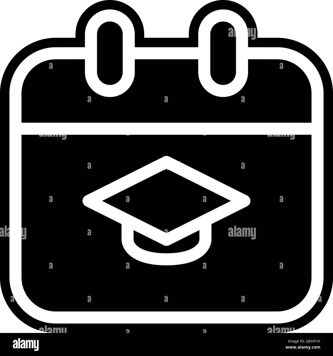 graduation event icon black vector illustration Stock Vector Image ...