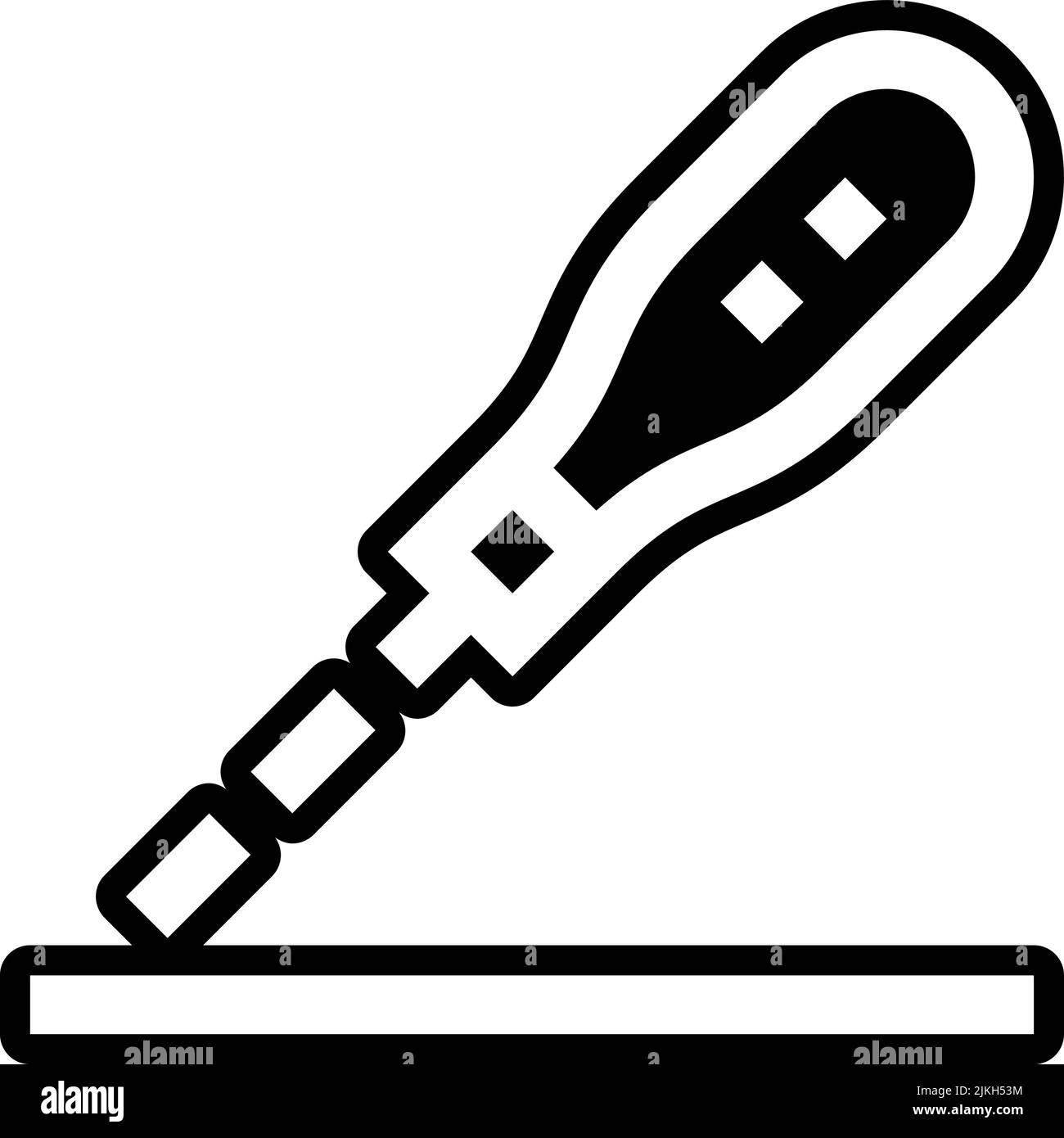 laser surgery icon black vector illustration Stock Vector Image & Art ...