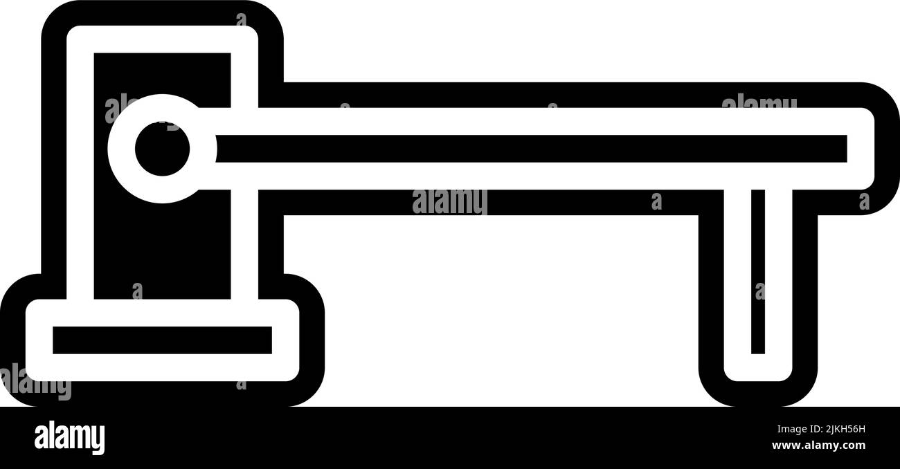 gate icon black vector illustration Stock Vector Image & Art - Alamy