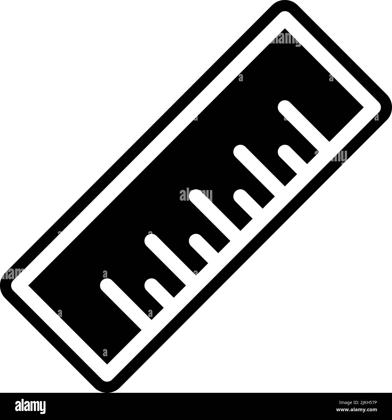 ruler icon black vector illustration Stock Vector Image & Art - Alamy