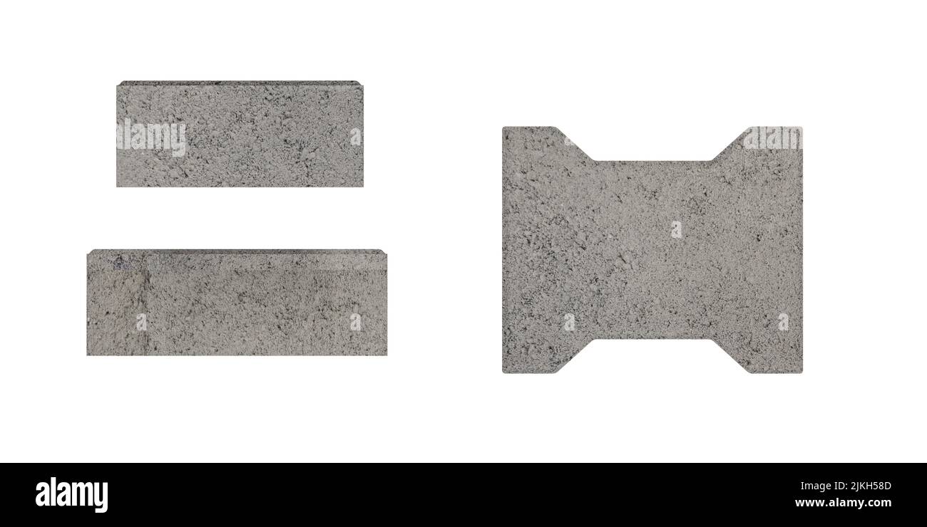 Graphite pavement cube on white background - 3d render Stock Photo - Alamy