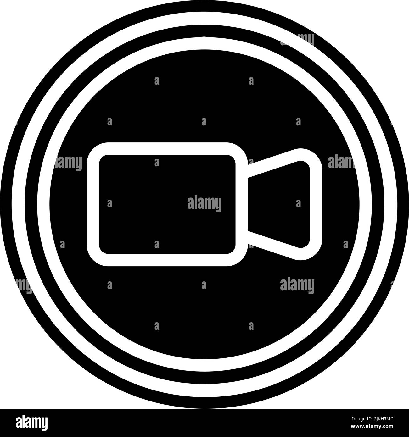 video icon black vector illustration Stock Vector Image & Art - Alamy