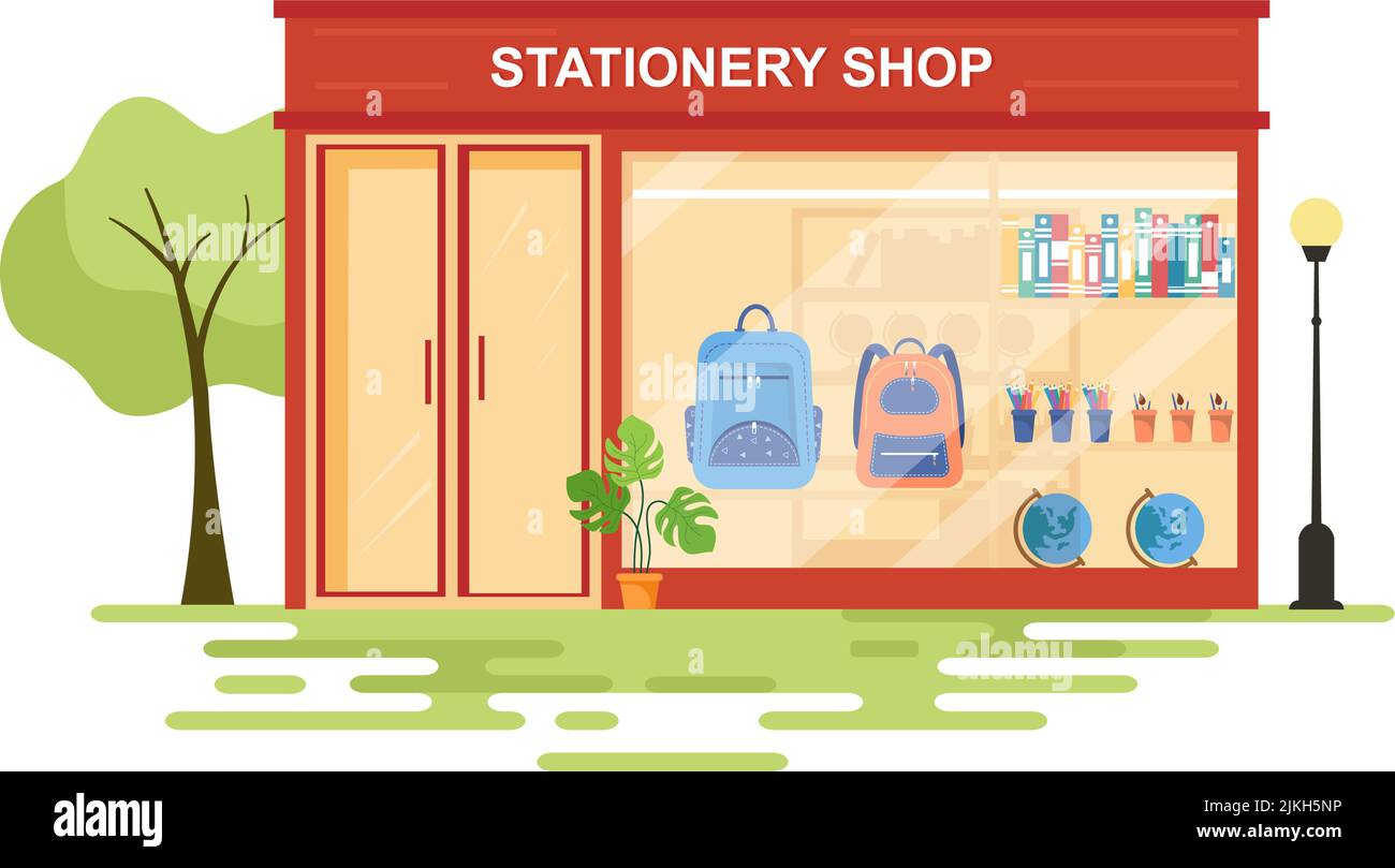 Stationery Store Cartoon