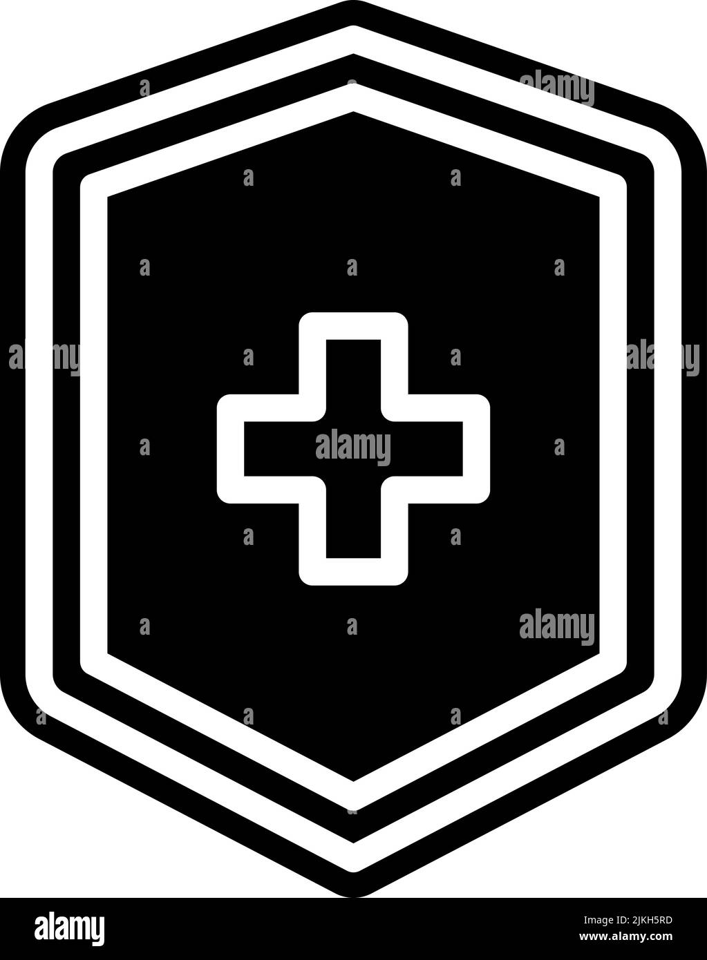 health insurance icon black vector illustration Stock Vector Image ...