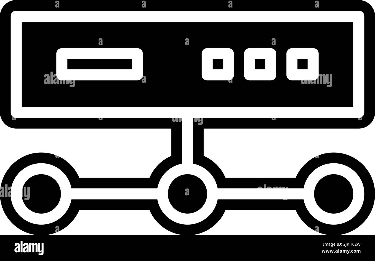 server icon black vector illustration Stock Vector Image & Art - Alamy