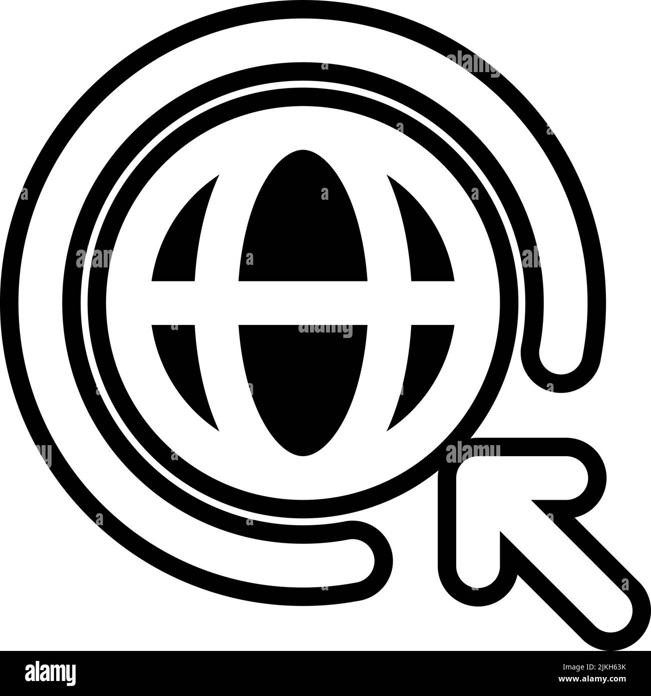 internet icon black vector illustration Stock Vector Image & Art - Alamy