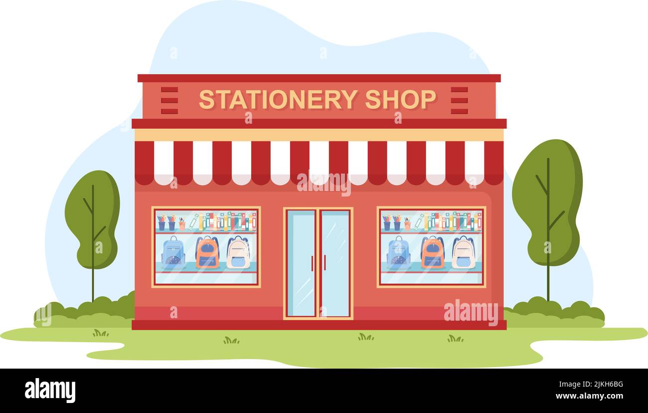 Stationery Store Building for Buying School Supplies Like a Book ...