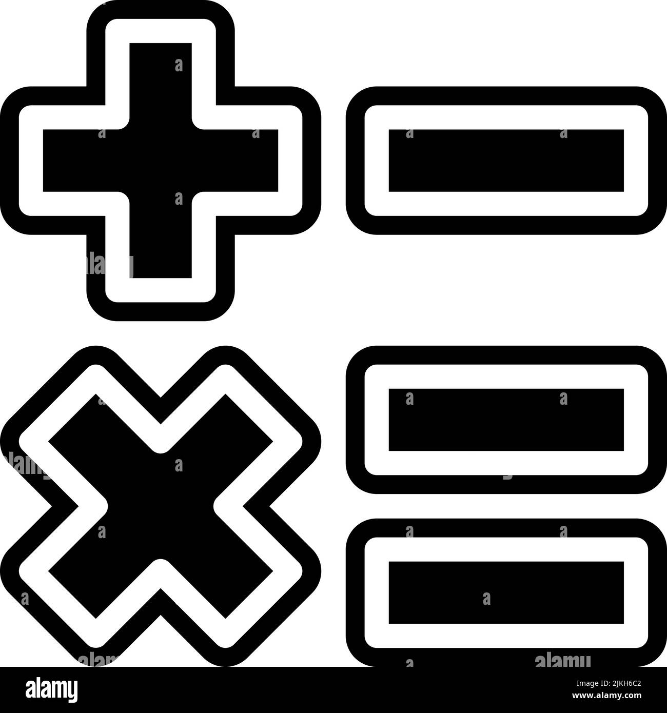 maths icon black vector illustration Stock Vector Image & Art - Alamy