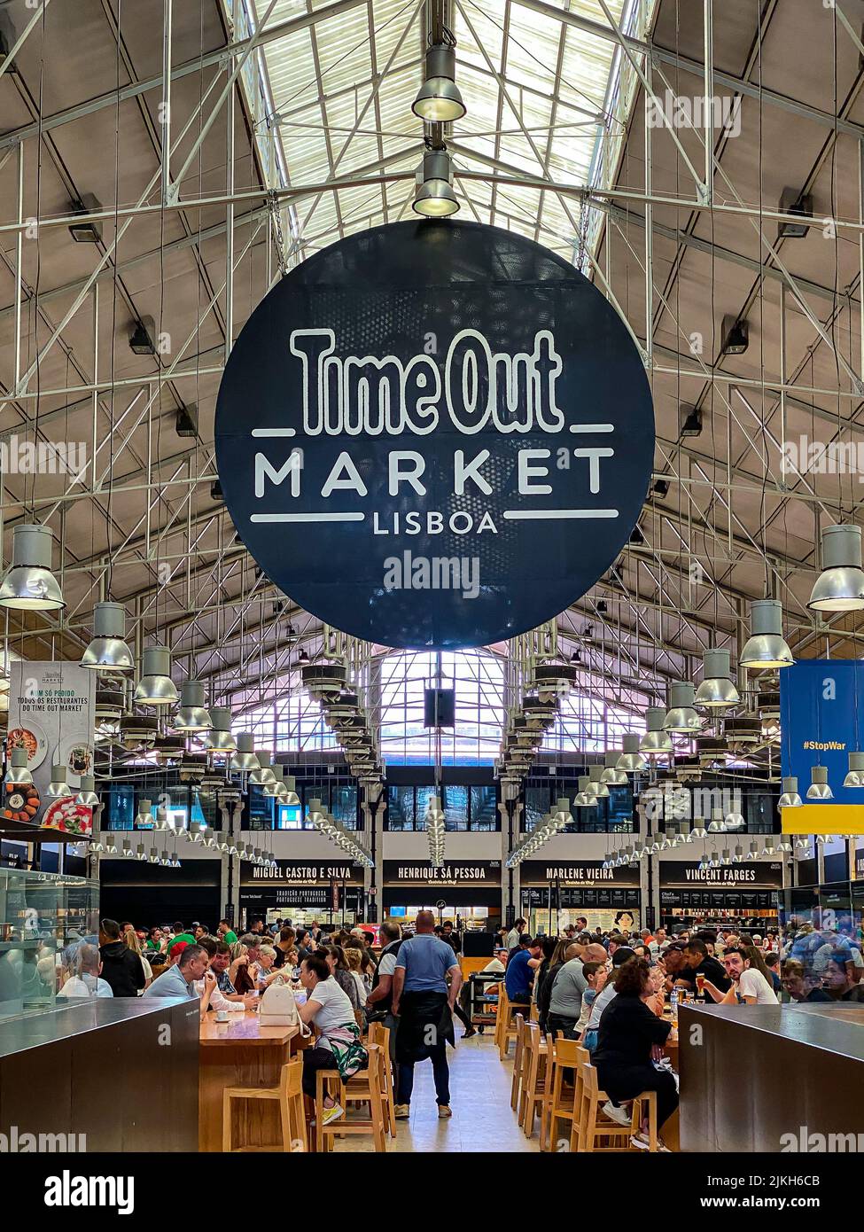 Time out market sign hi-res stock photography and images - Alamy