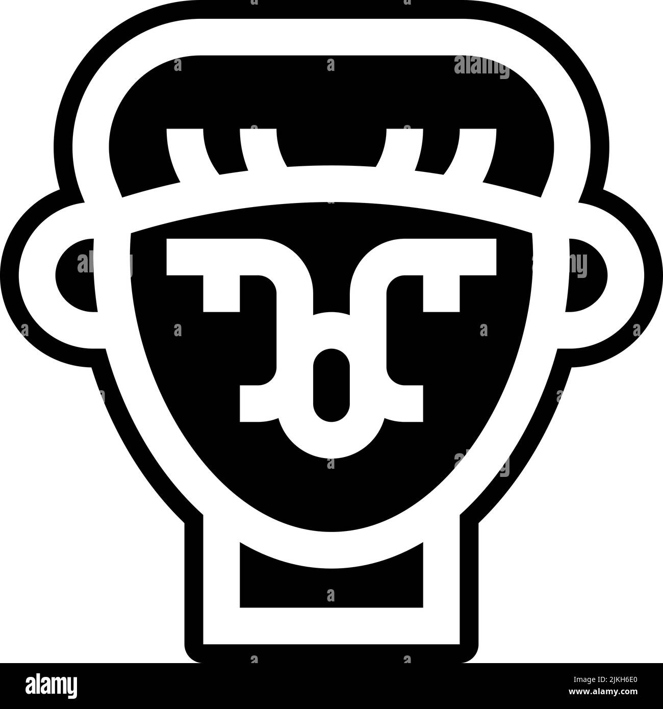 face icon black vector illustration Stock Vector Image & Art - Alamy