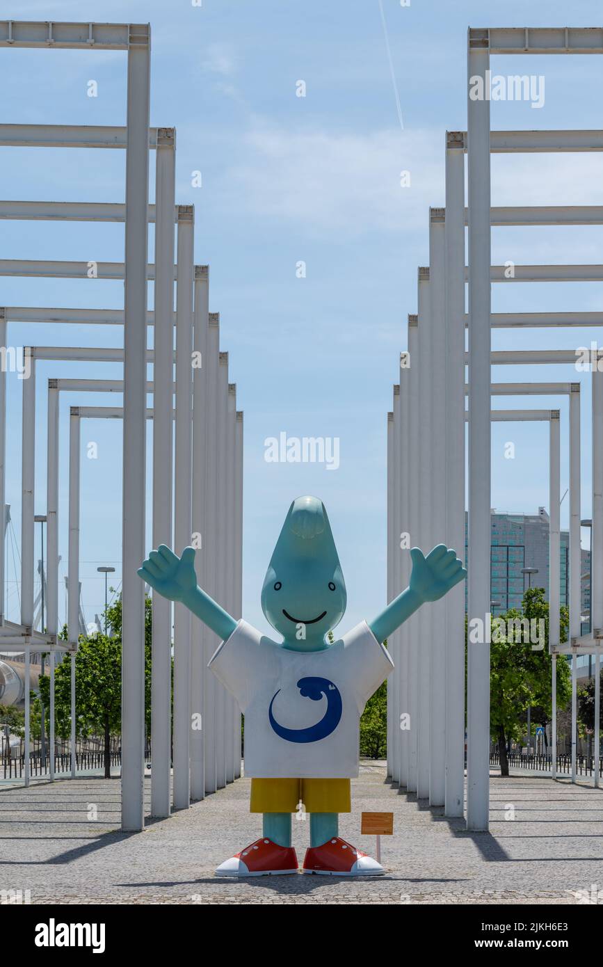 The Gil doll, a symbol of Expo 98 at Alameda dos Oceanos in Parque das ...