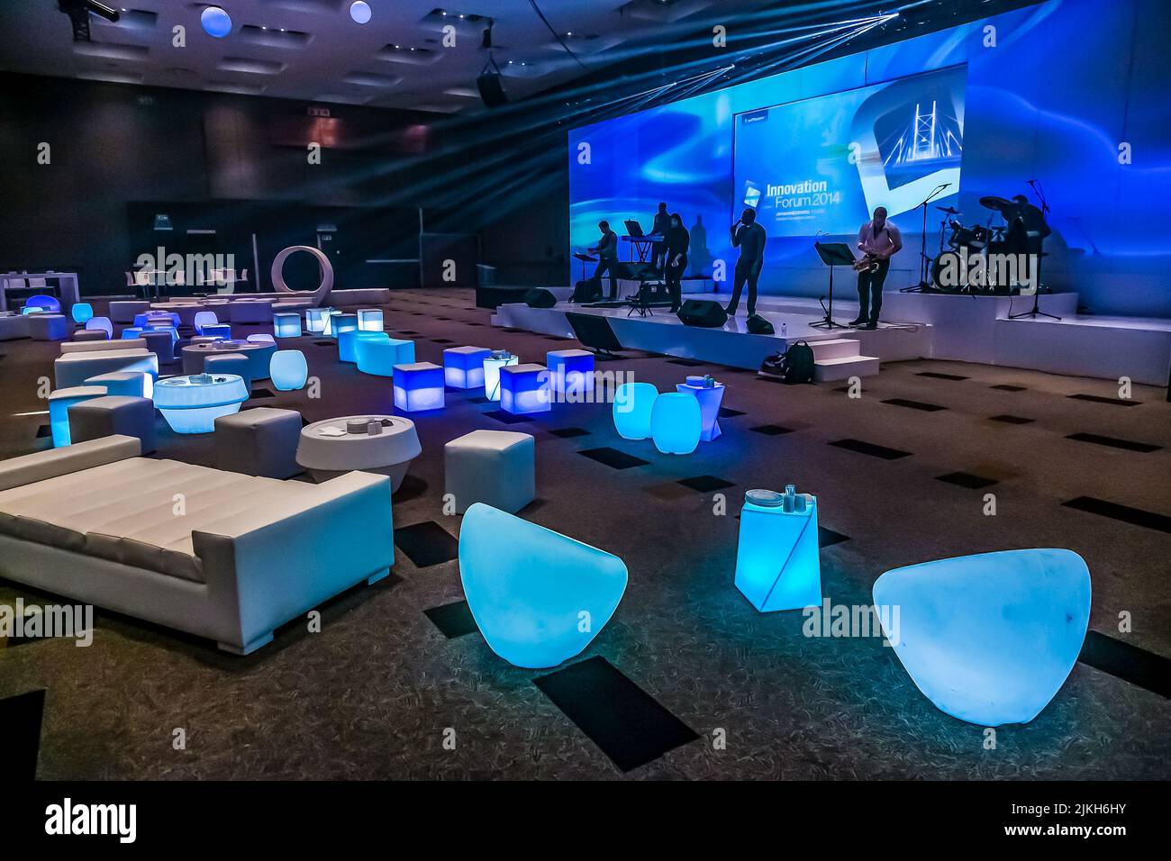 Interior decor set up at corporate event Stock Photo - Alamy