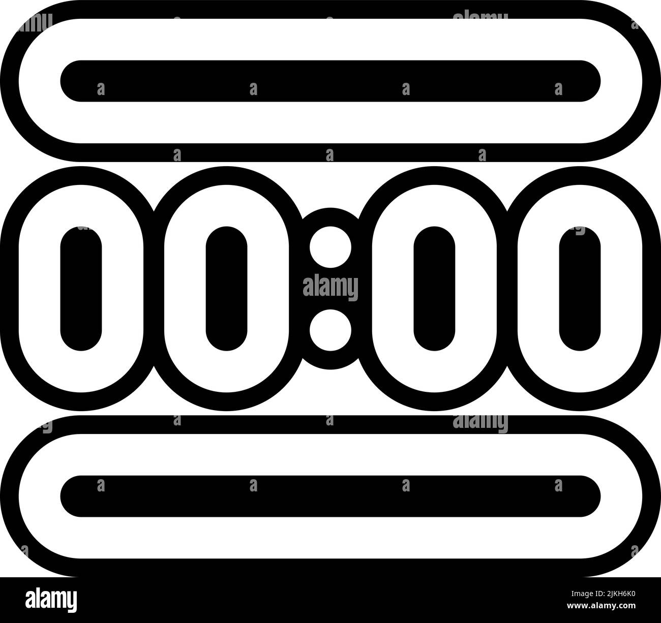 Alarm clock character vector vectors Black and White Stock Photos ...