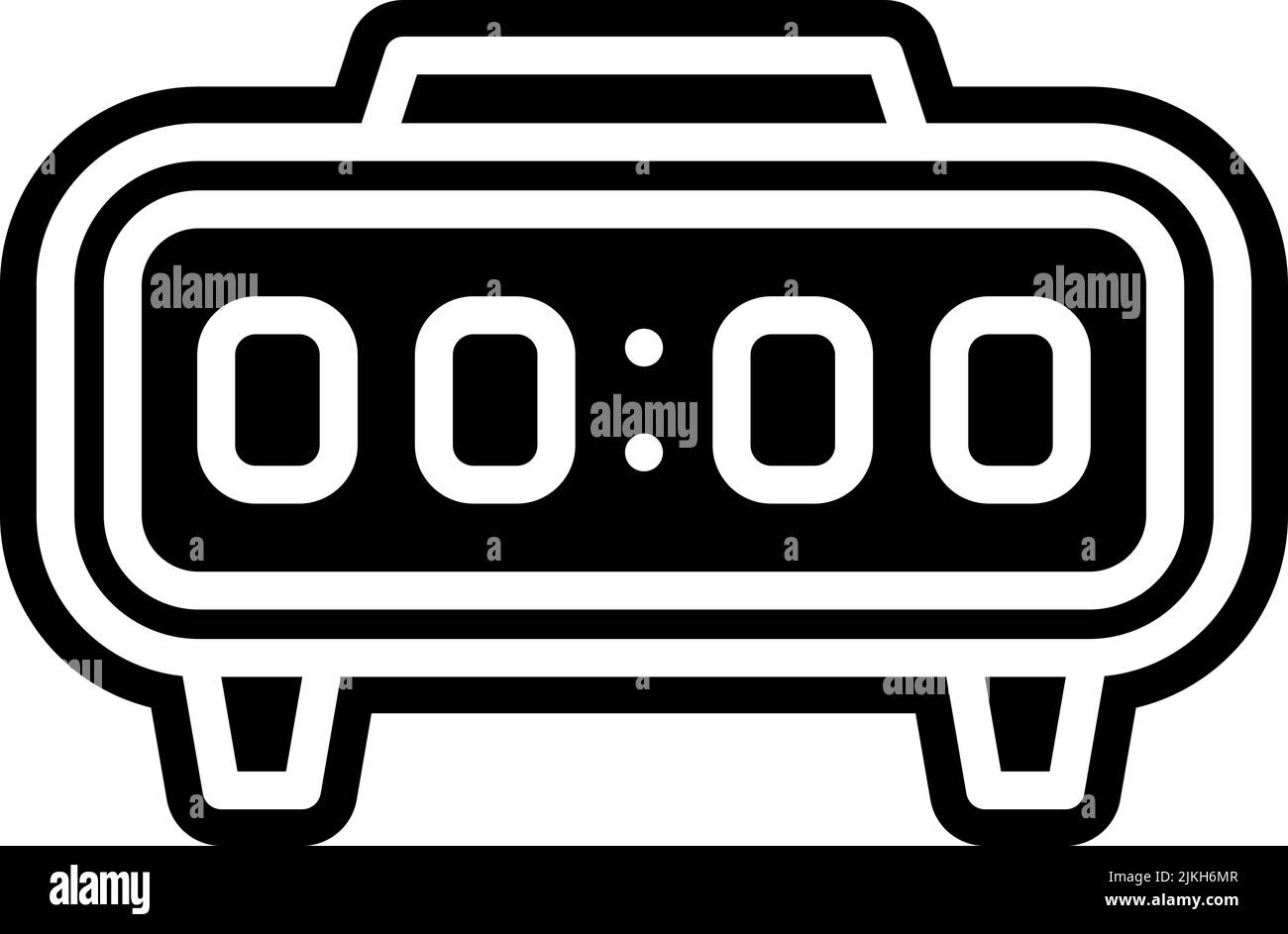 Hourglass with time display Black and White Stock Photos & Images - Alamy