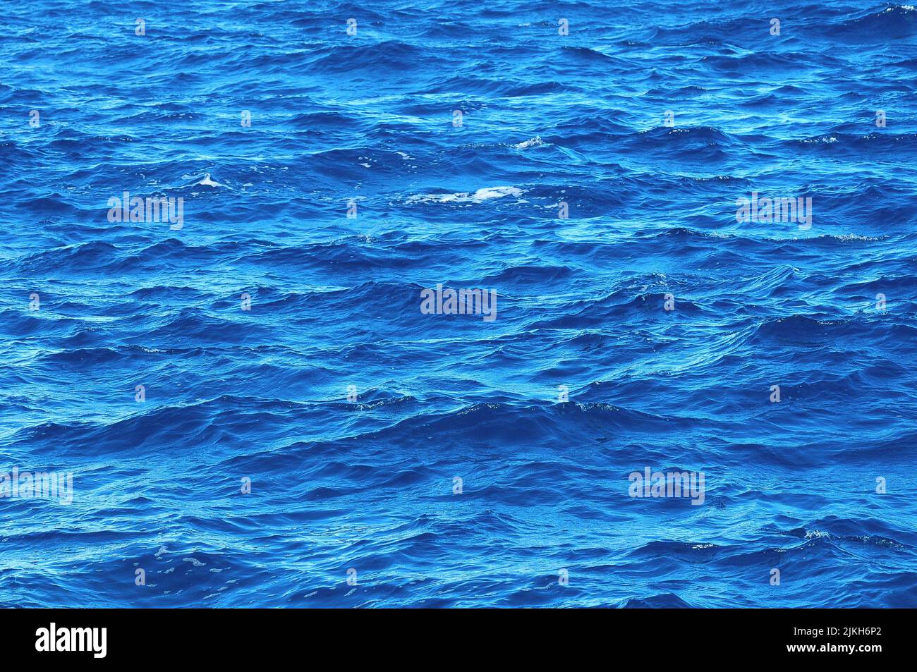 Water Texture Deep Blue Ocean Surface with Waves Stock Photo - Alamy