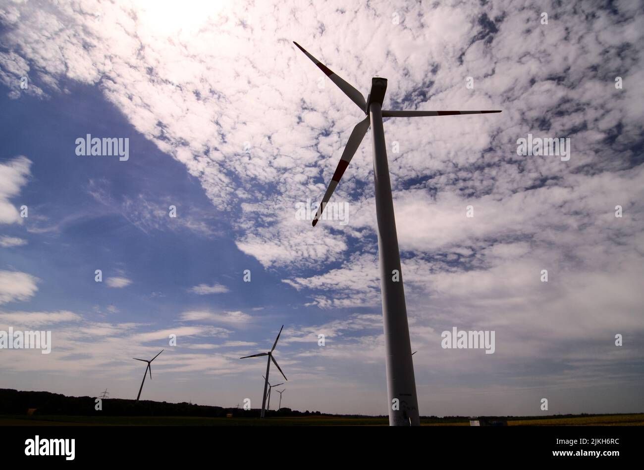 Windmill Wind Turbine Renewable Green Energy Source Stock Photo - Alamy