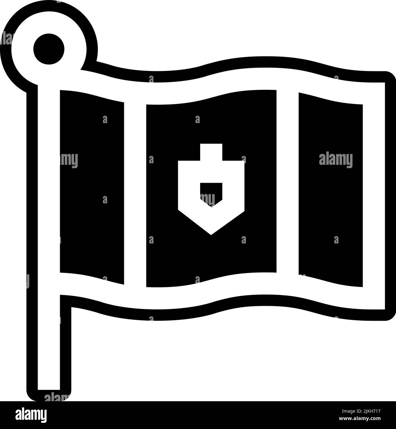 flag icon black vector illustration Stock Vector Image & Art - Alamy