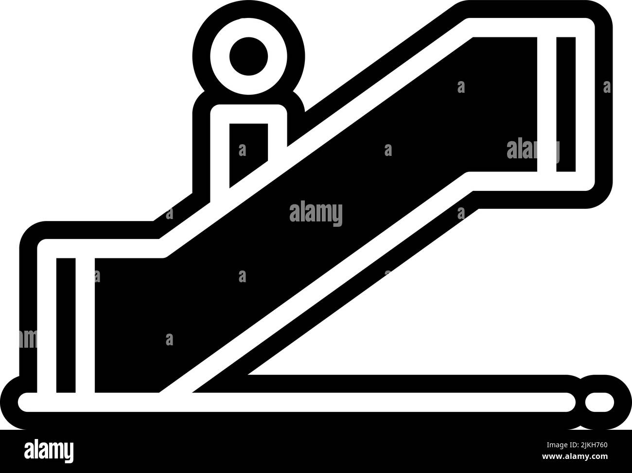 escalator icon black vector illustration Stock Vector Image & Art - Alamy