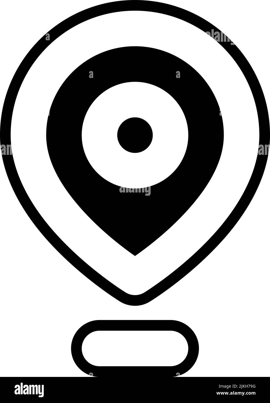 location icon black vector illustration Stock Vector Image & Art - Alamy