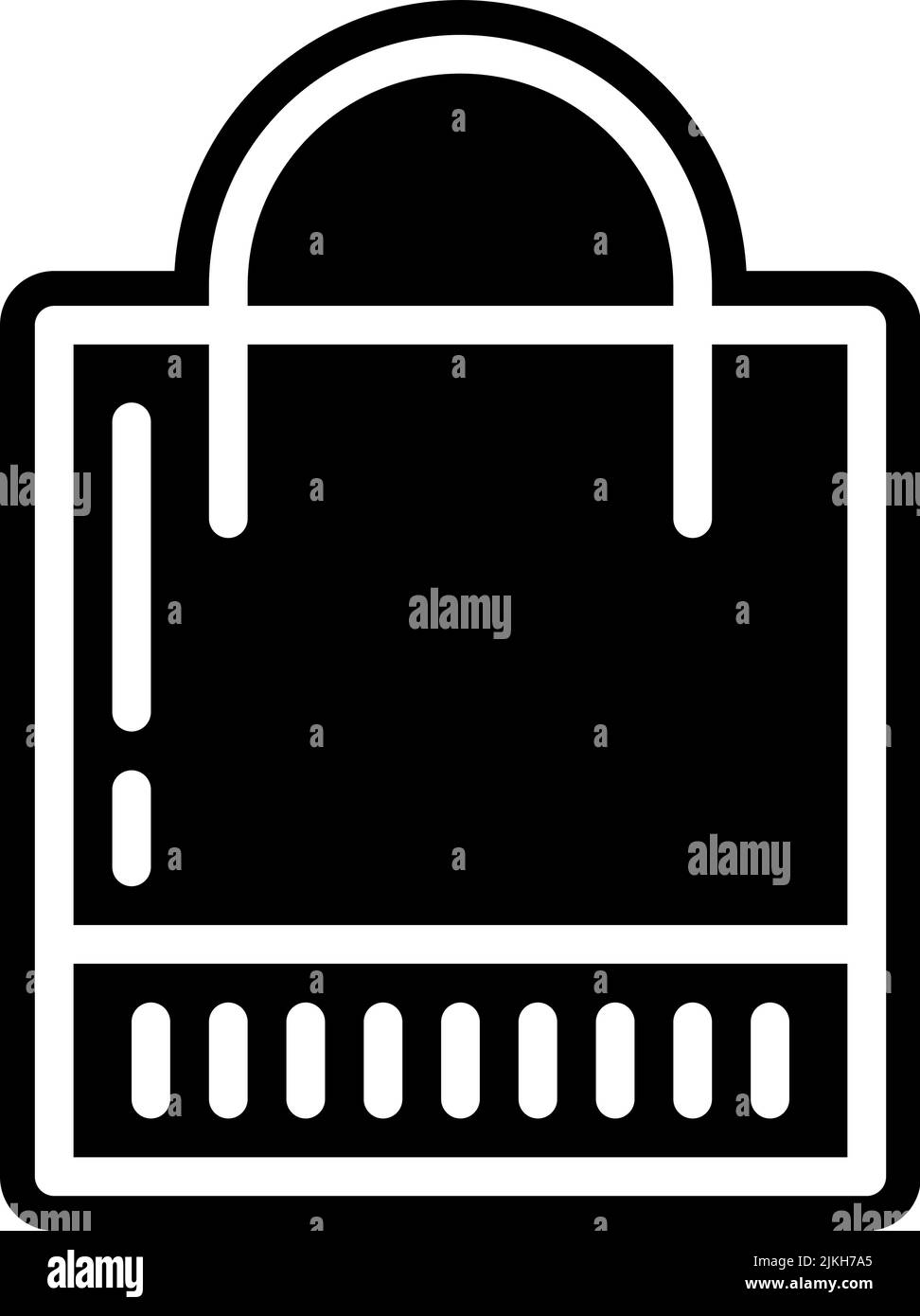 bag icon black vector illustration Stock Vector Image & Art - Alamy