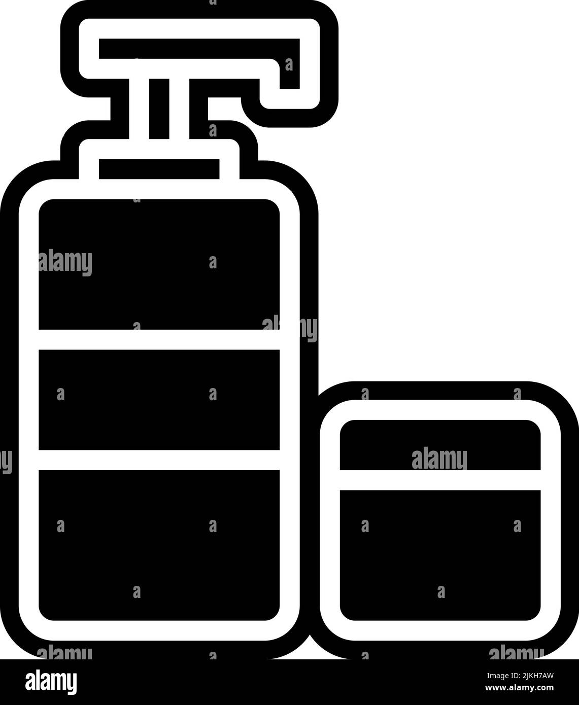 lotion icon black vector illustration Stock Vector Image & Art - Alamy