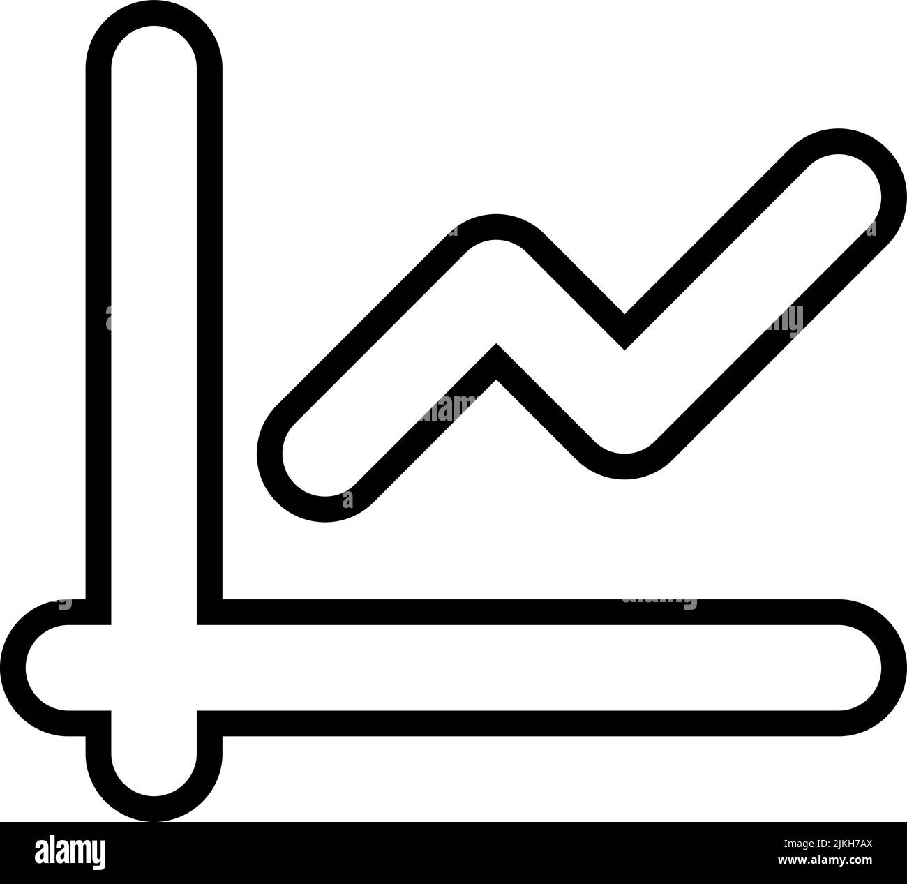 graph icon black vector illustration Stock Vector Image & Art - Alamy