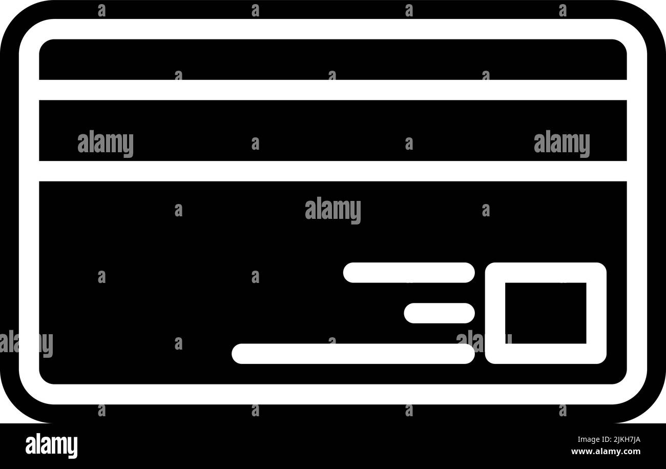 credit card icon black vector illustration Stock Vector Image & Art - Alamy