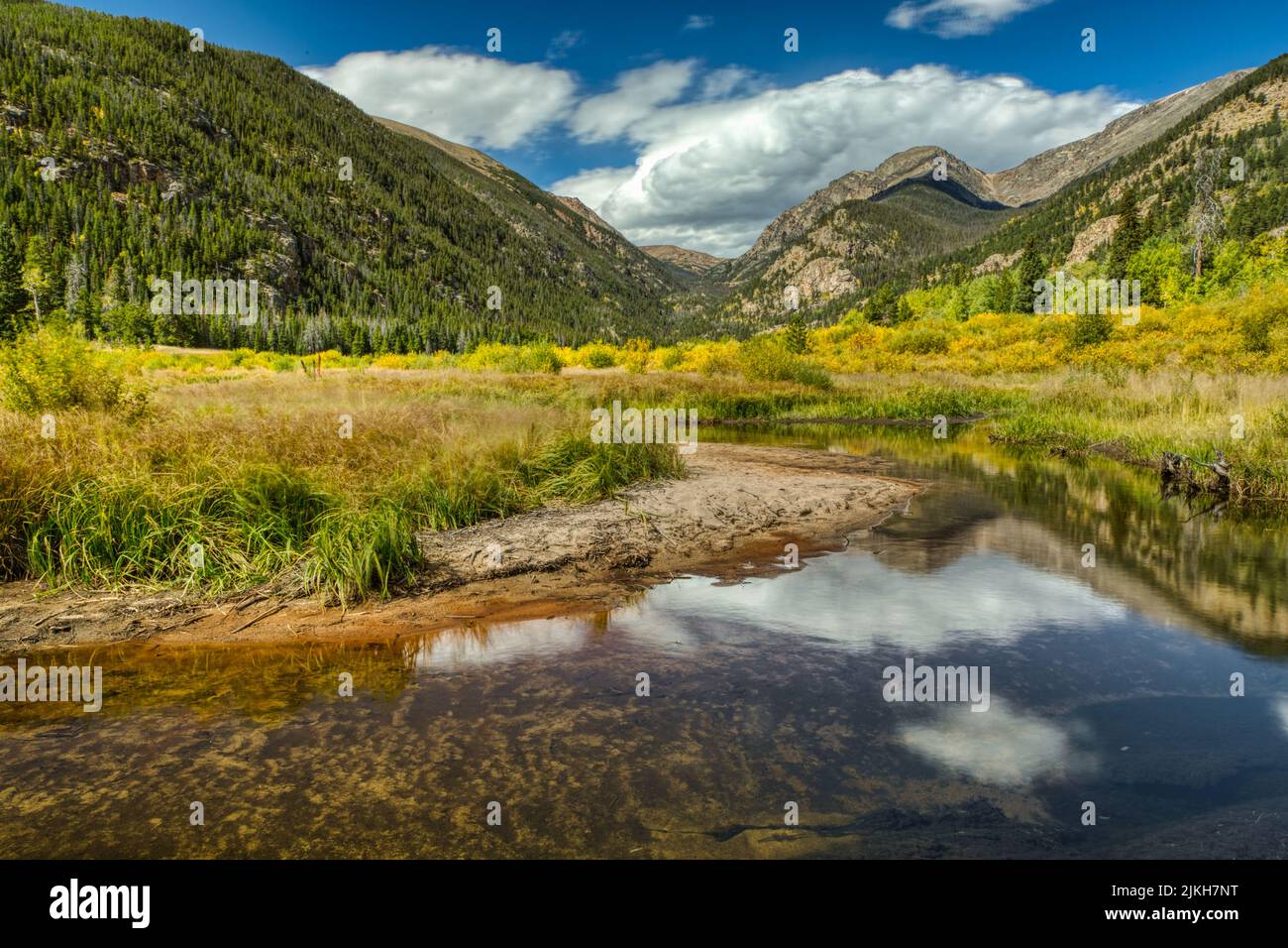 The Mummy Mountain Range of Rocky Mountain National Park in Colorado ...