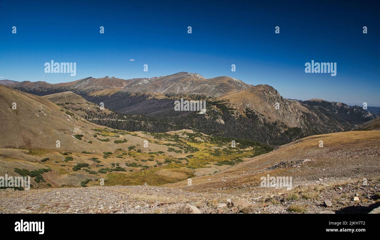 The Mummy Mountain Range in the Rocky Mountains, Colorado, the USA ...