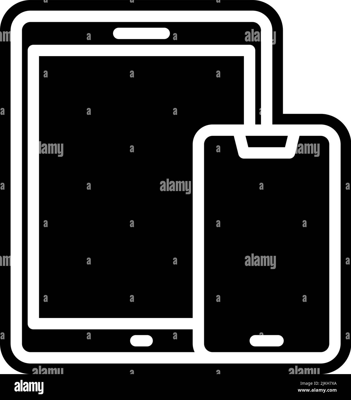device icon black vector illustration Stock Vector Image & Art - Alamy
