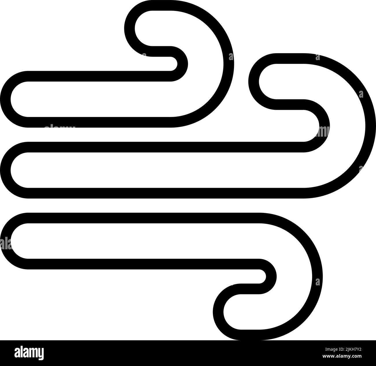 wind icon black vector illustration Stock Vector Image & Art - Alamy