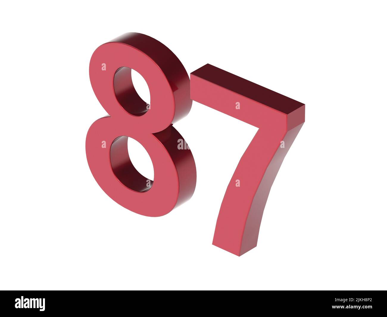 3d number isolated rendering illustation texture Stock Photo - Alamy