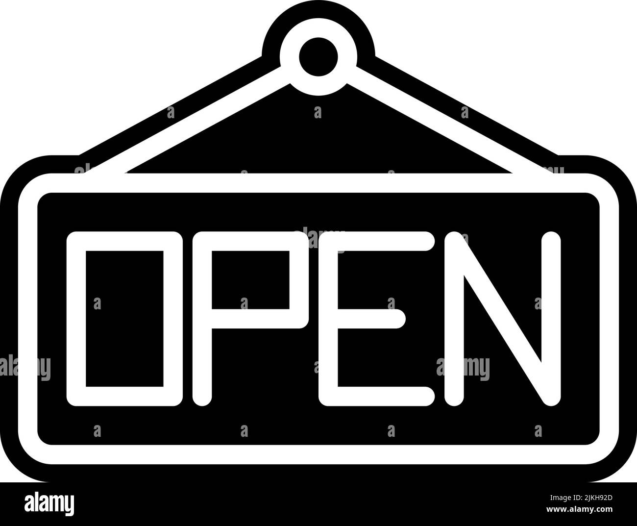 Open Icon Black Vector Illustration Stock Vector Image And Art Alamy