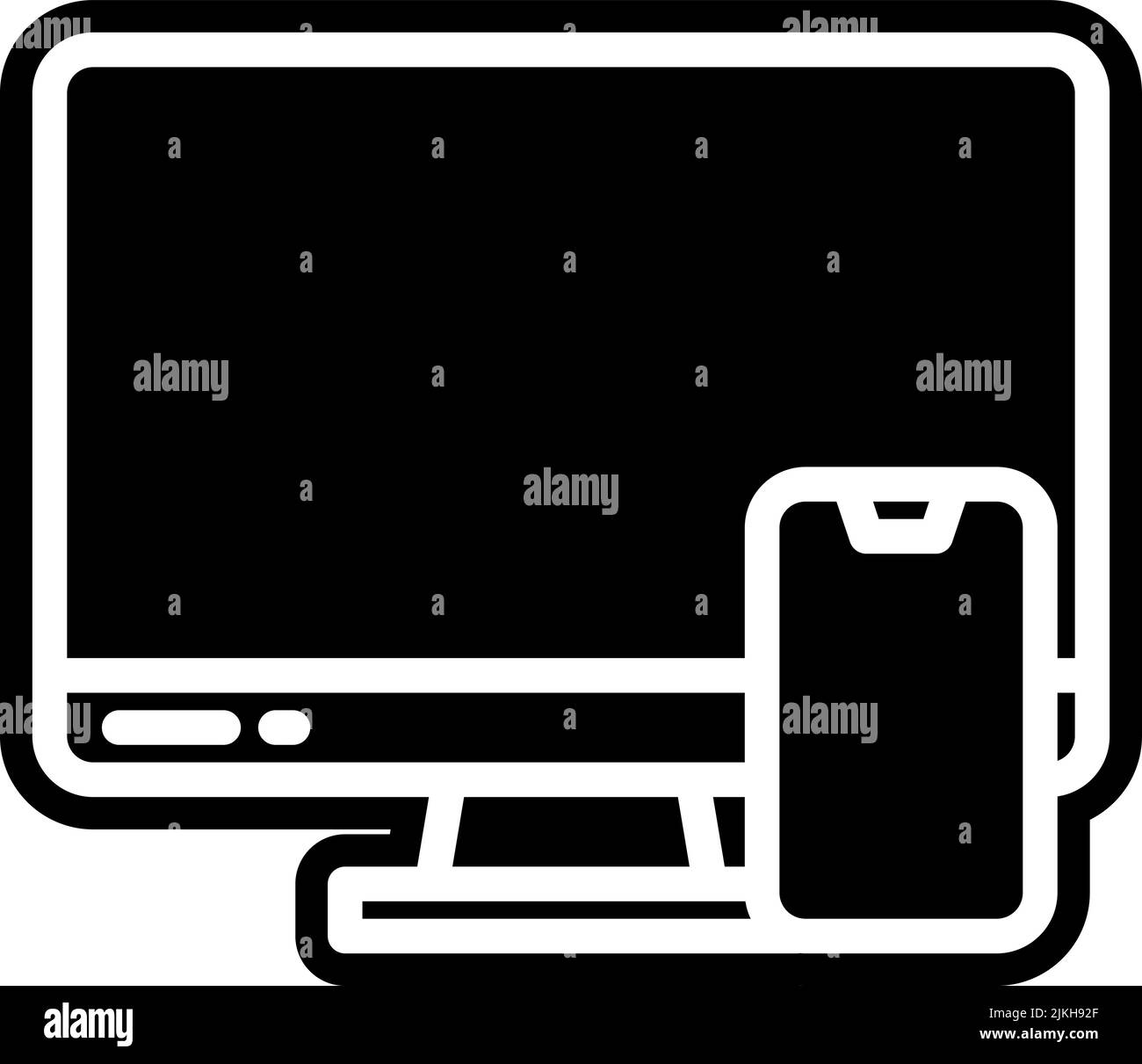 device icon black vector illustration Stock Vector Image & Art - Alamy